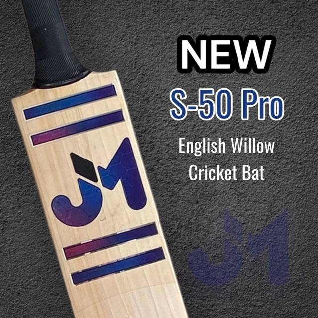 JM S-50 Pro Senior Size English Willow Cricket Bat